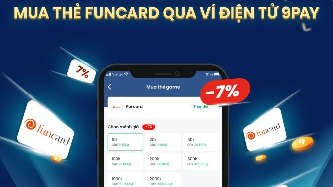 Hướng dẫn nạp game bằng thẻ Funcard giá rẻ, chiết khấu cao